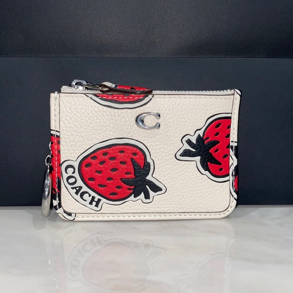 Coach | Bags | Coach Strawberry Id Wallet | Poshmark